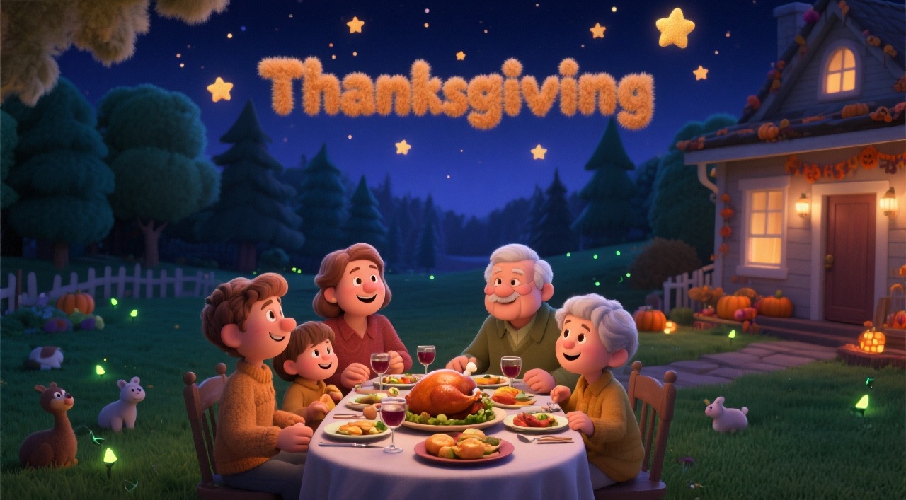 Идея для ИИ-изображения на День Благодарения| PicMa